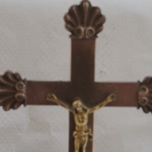 Antique Jesus Crucifix, French Copper Crucifix, French Copper Cross ...