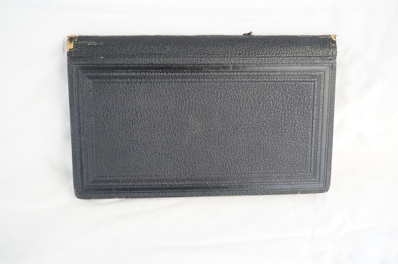Extra Large Banker's Leather Wallet 1800s - Gem