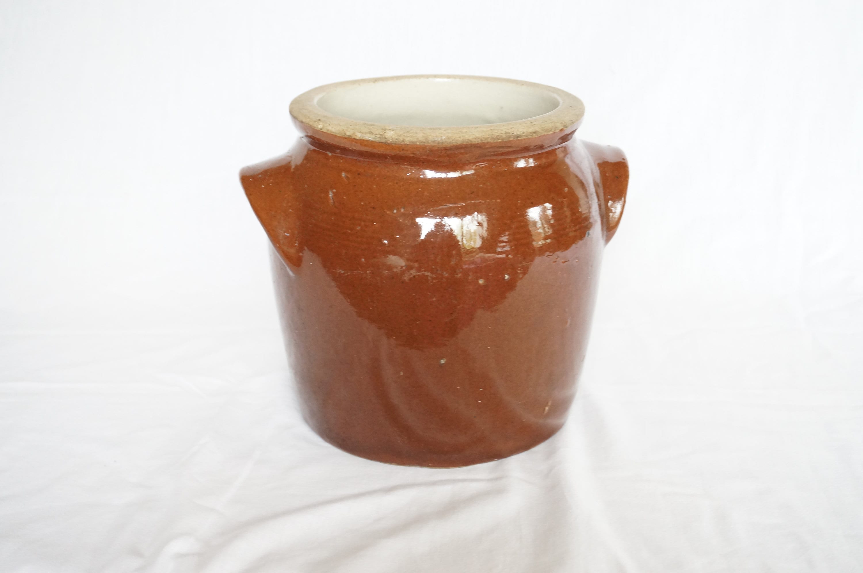 Medium Glazed Grease Pot Antique French Grease Pot Confit - Etsy