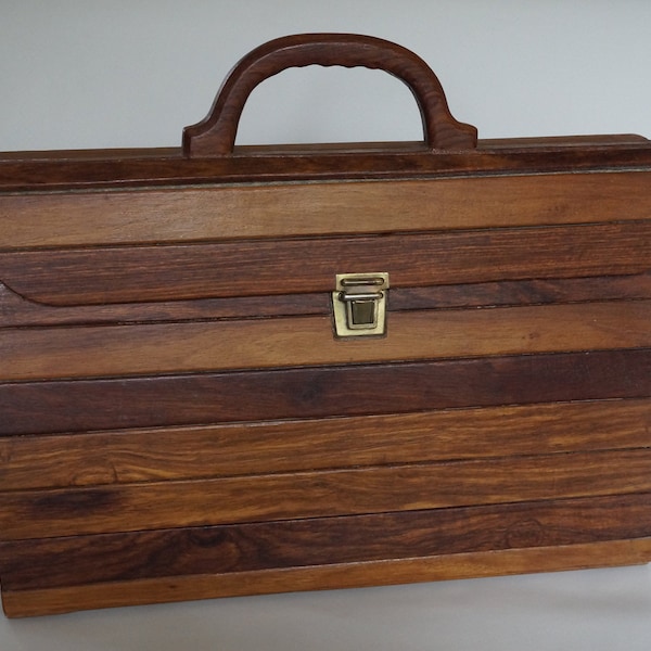 Wooden Briefcase - Etsy