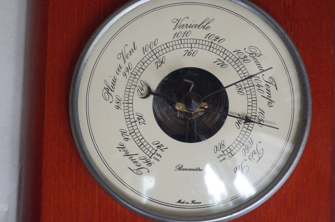 Vintage Barometer and Thermometer 1960's Made in | Etsy
