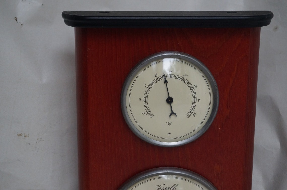 Vintage Barometer and Thermometer 1960's Made in | Etsy