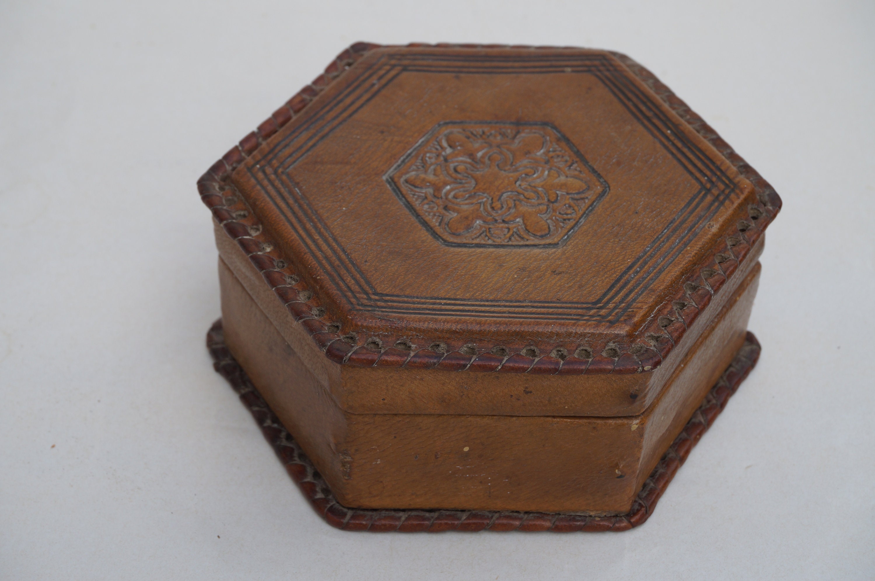 Antique Leather Box From the 1900s Jewelry Box Watch Box | Etsy