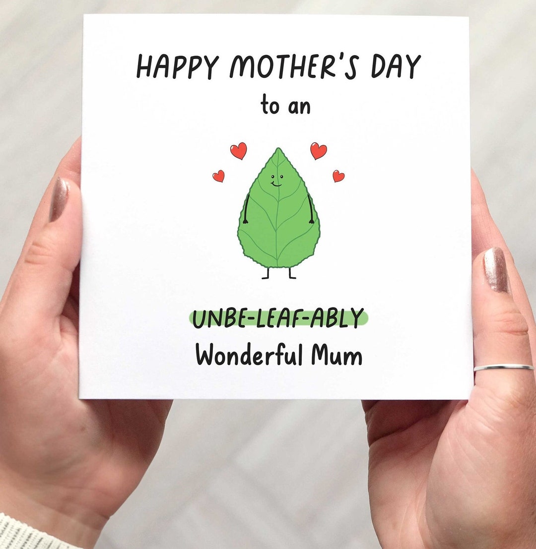 Mother's Day Card to a Wonderful Mum, Funny and Cute Pun Card for Your ...