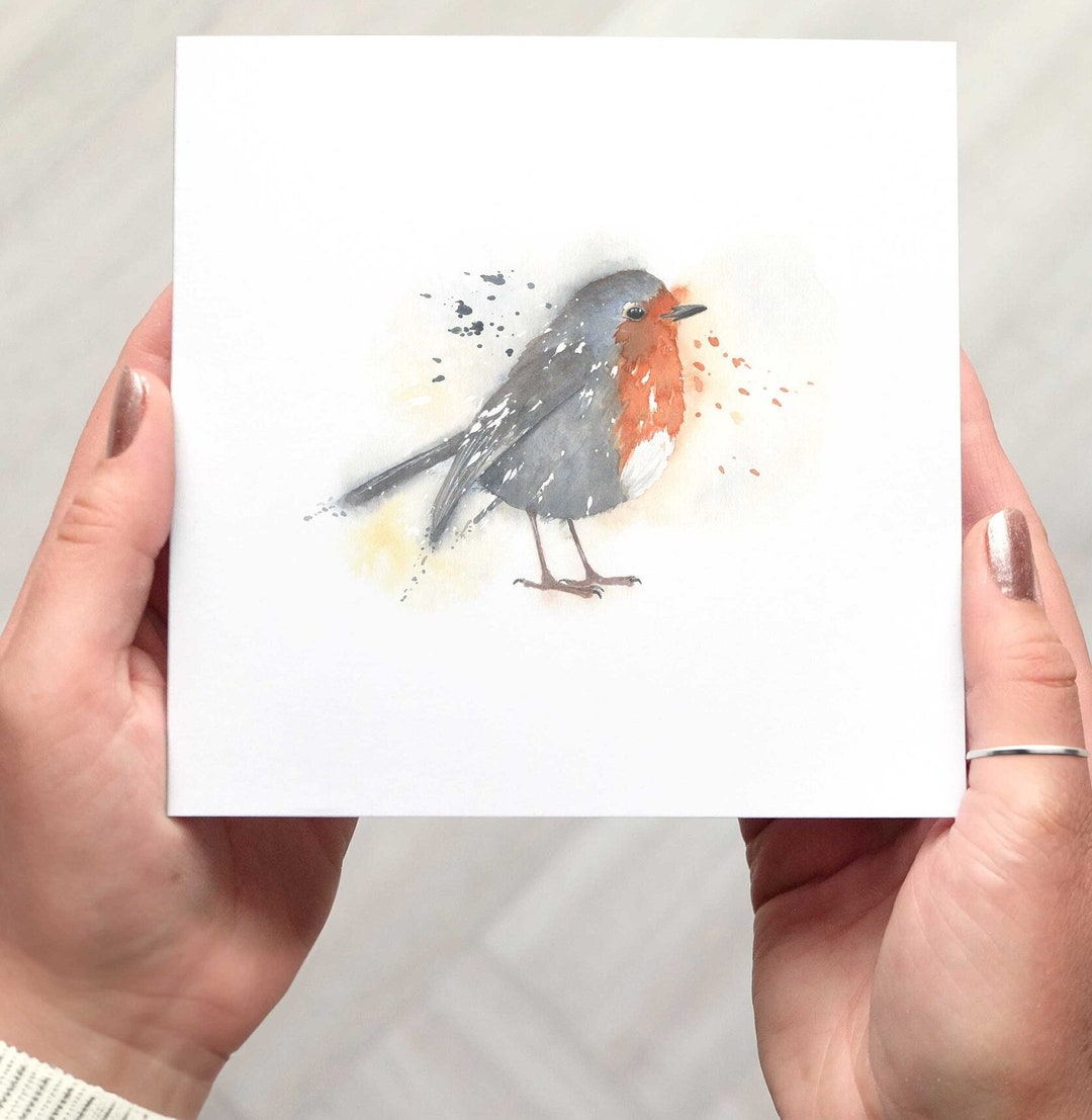 Watercolour Robin Card, Blank Card Suitable for Any Occasion, Robin ...
