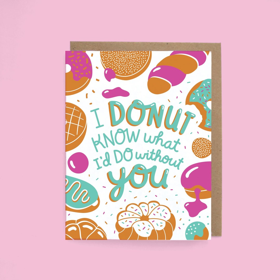 Donut - Greeting Card - Etsy
