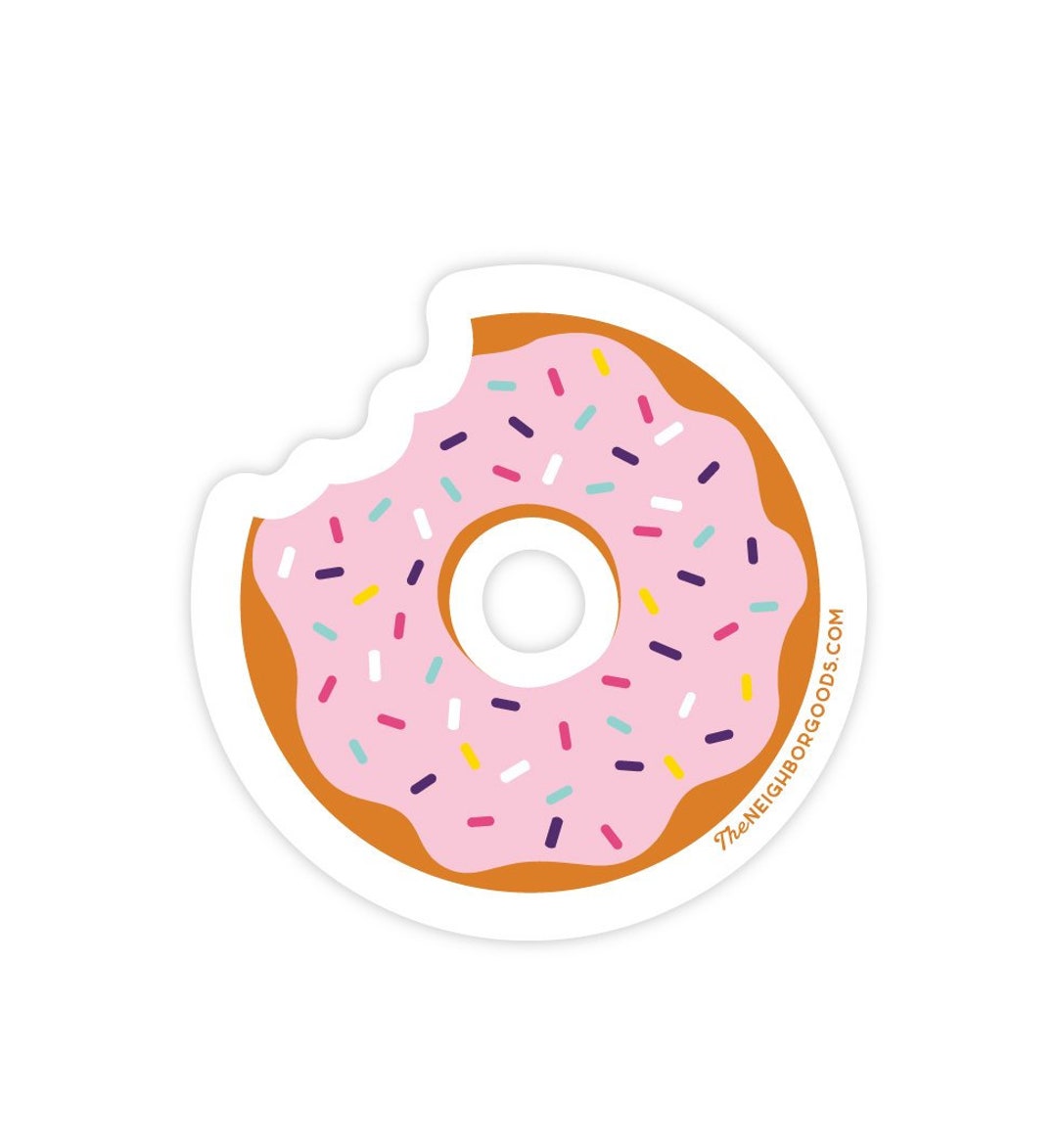 Donut - Vinyl Sticker - Etsy