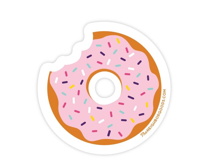 Donut - Vinyl Sticker - Etsy
