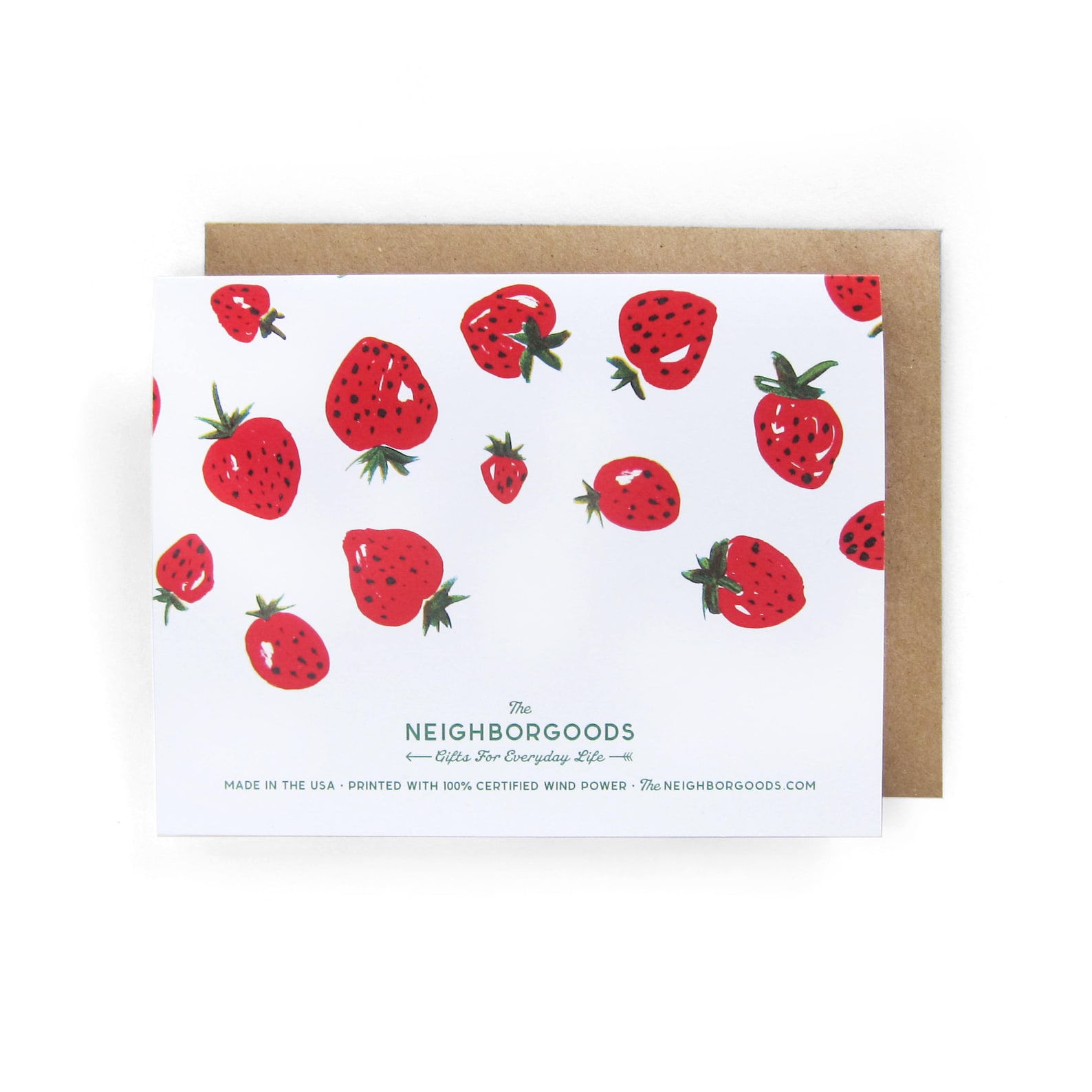 Thank You Strawberry Greeting Card - Etsy