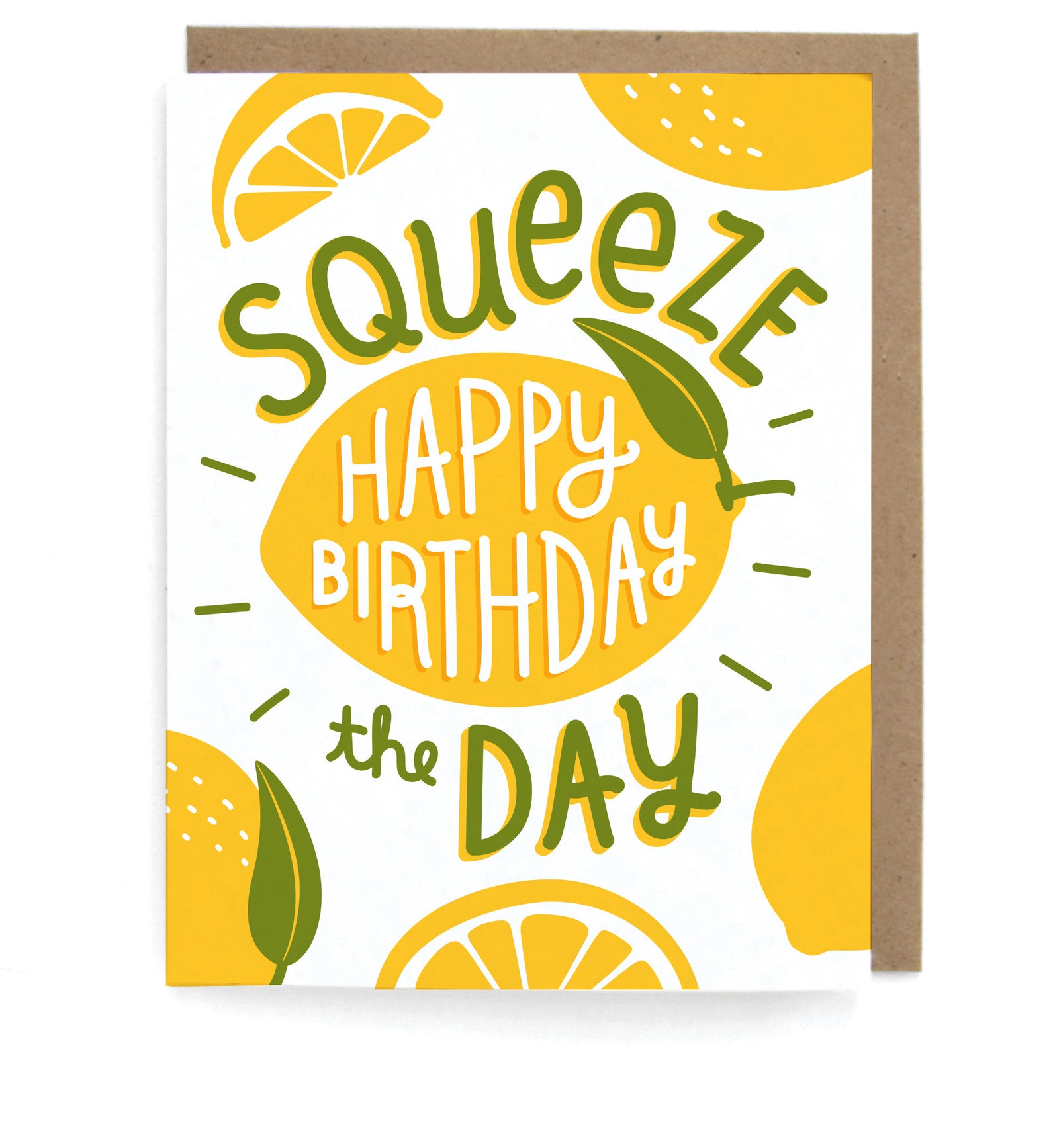 Happy Birthday Squeeze the Day - Greeting Card - Etsy