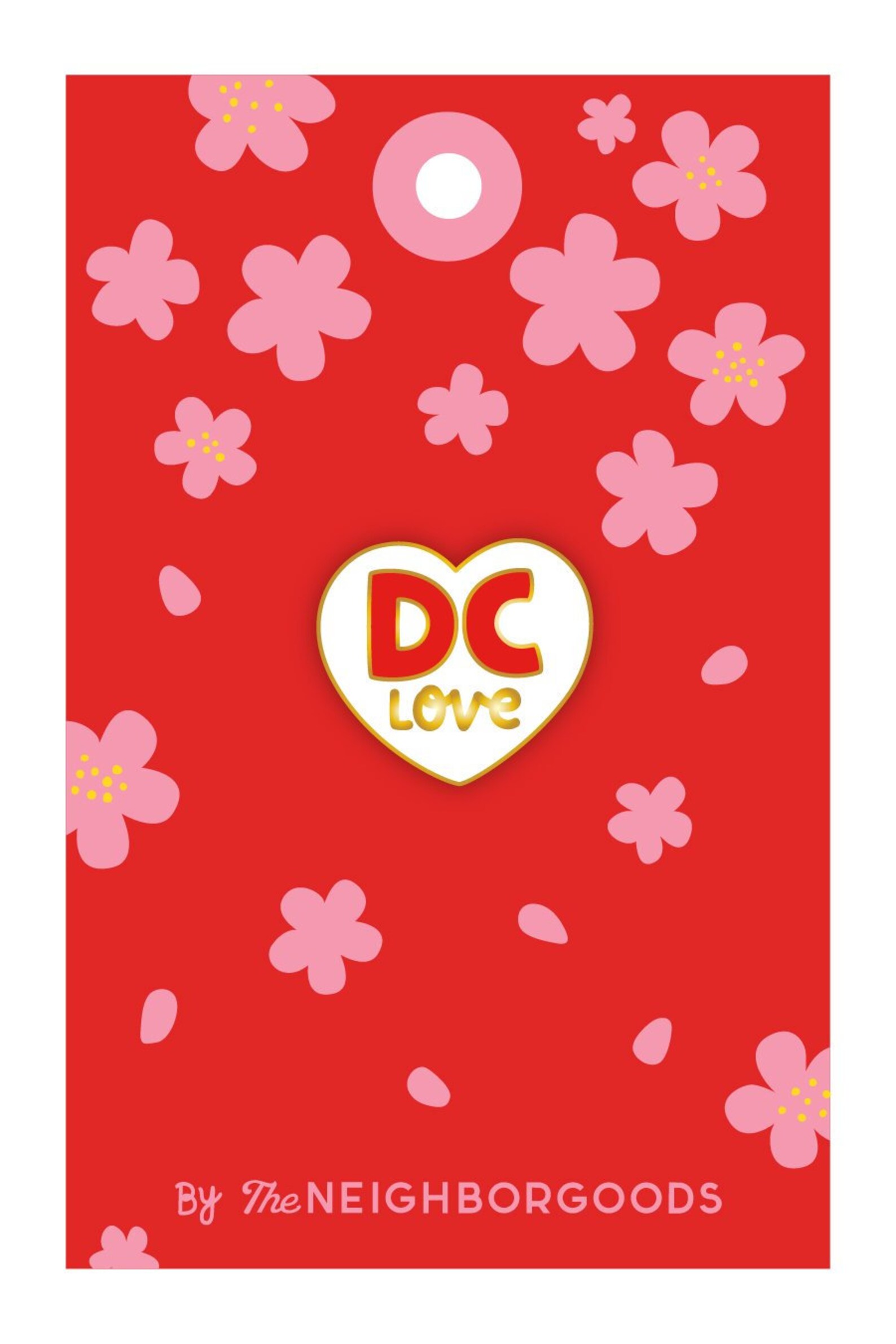 DC Love Enamel Pin Washington DC Pin District of Columbia - Etsy