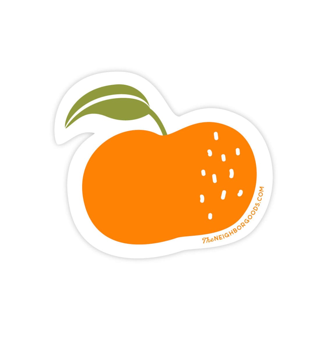 Clementine Sticker, Food Sticker, Sticker, Vinyl Sticker, Fruit Sticker ...