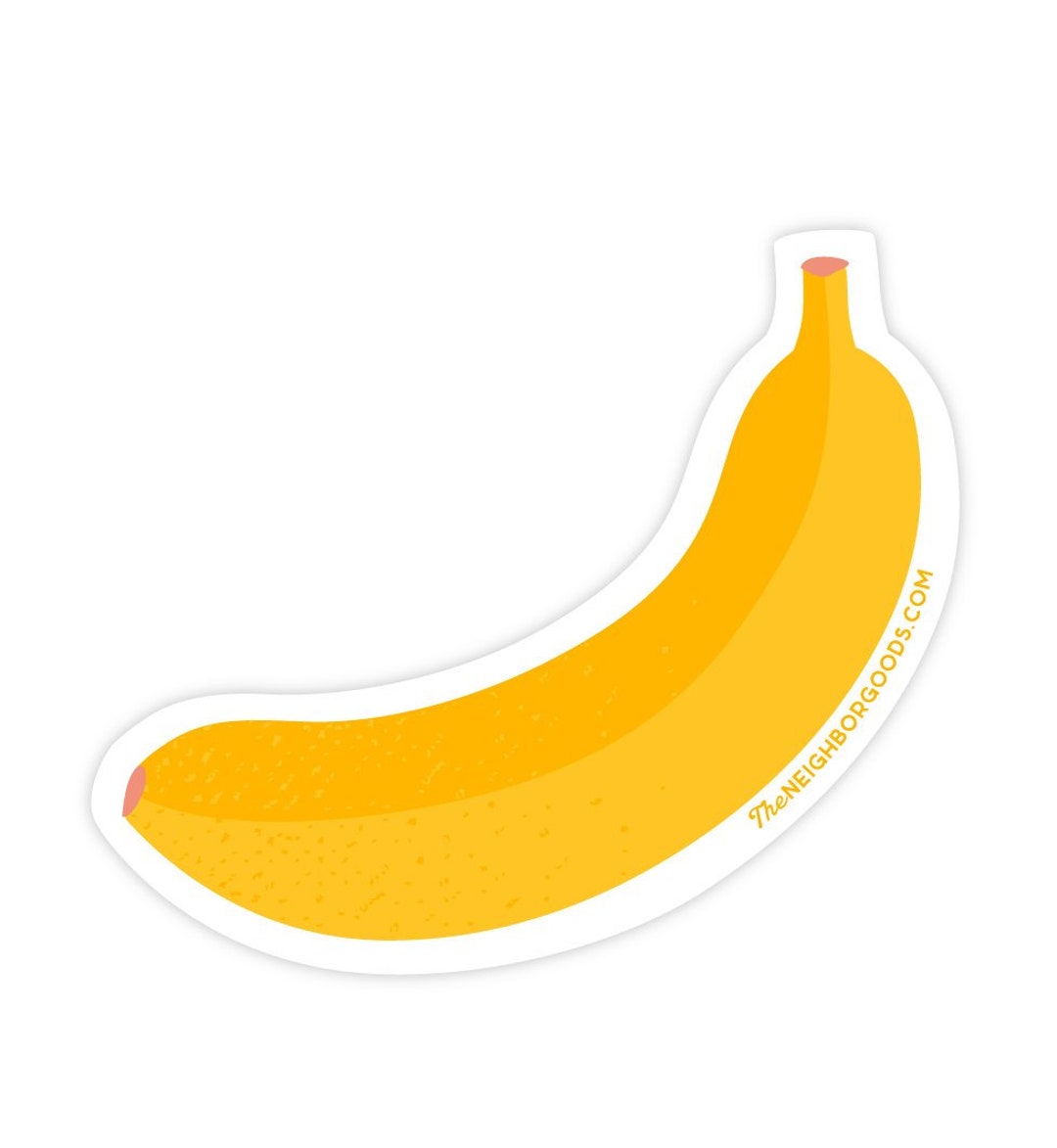 Banana - Vinyl Sticker - Etsy