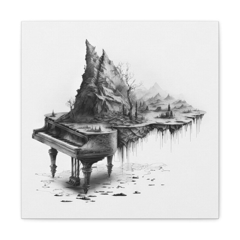 Harmony of Nature's Symphony on Canvas - Music Lovers Art Print on ...