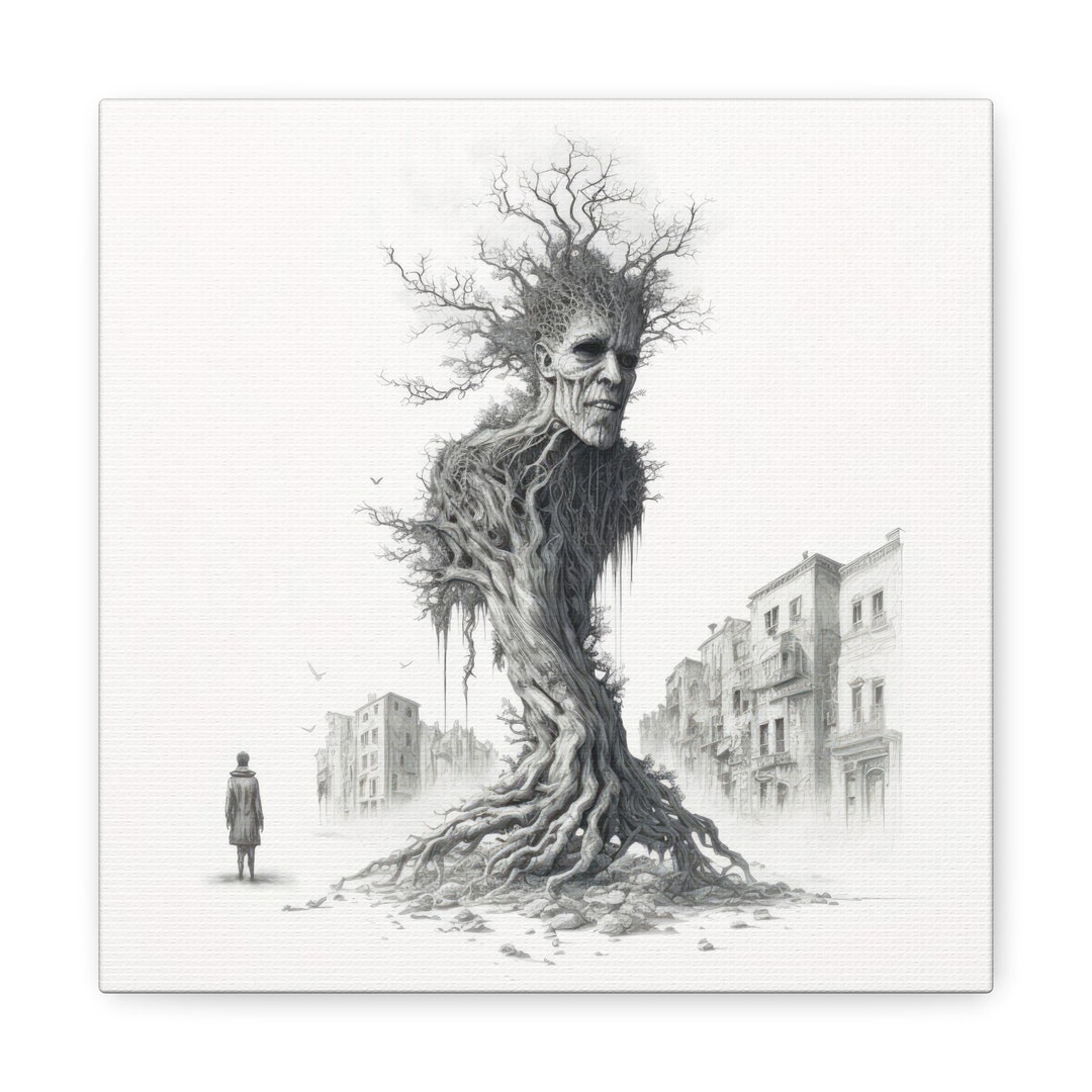 Wisdom's Reverence - Line Drawing Canvas Print - Etsy