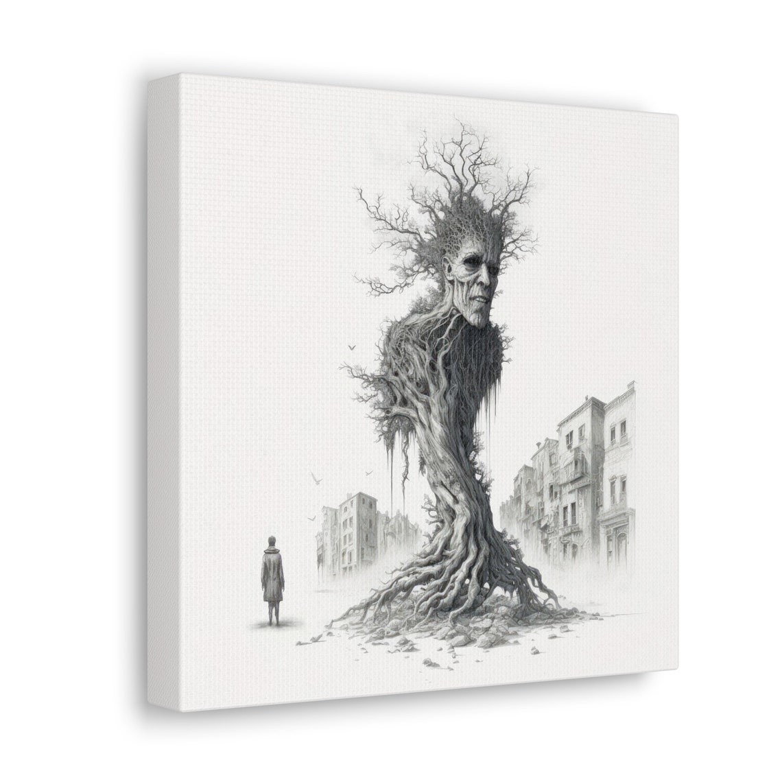 Wisdom's Reverence Line Drawing Canvas Print - Etsy