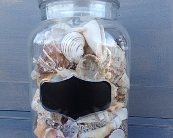 Jar of sea glass | Etsy