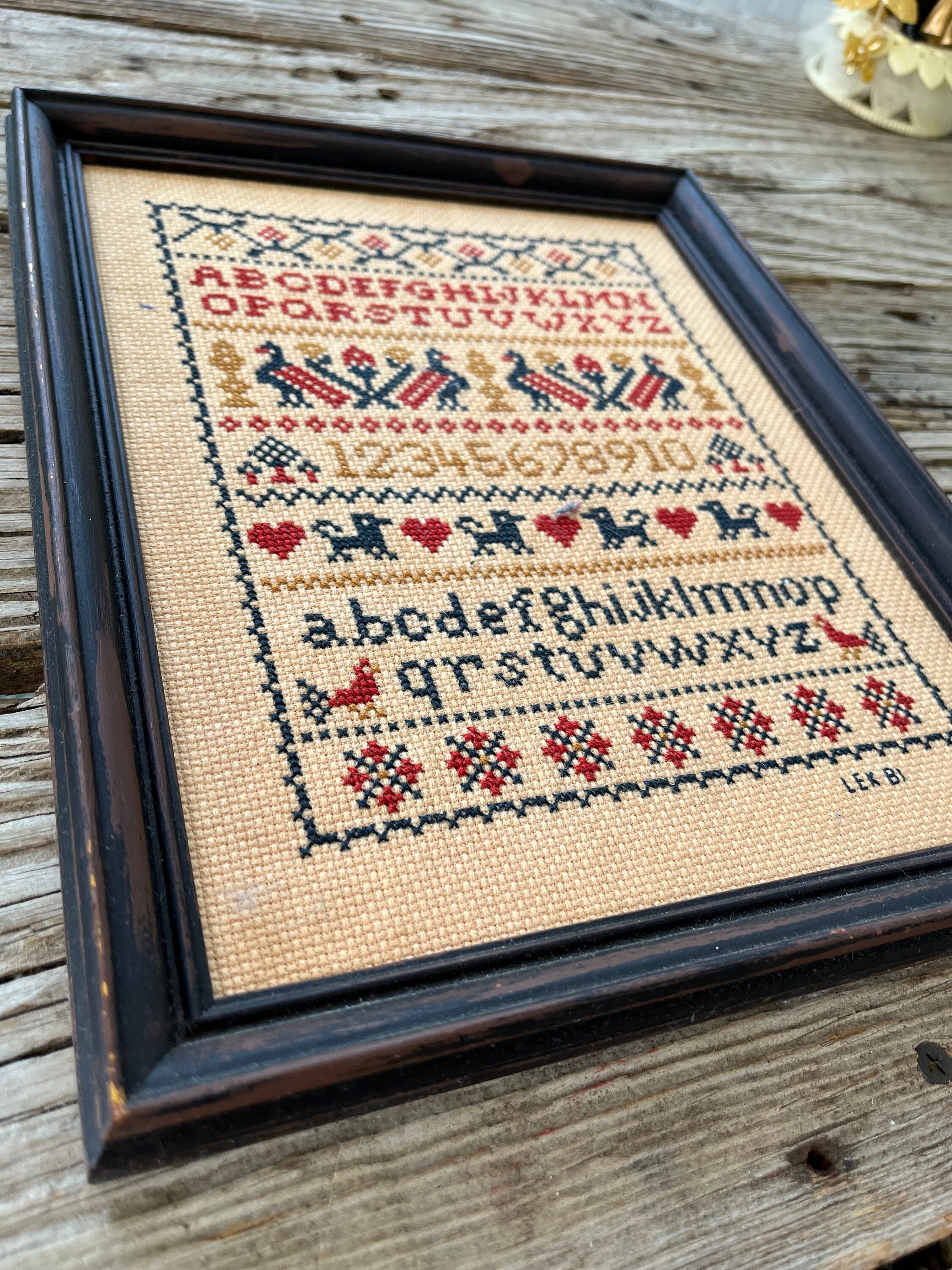 Beautiful Alphabet Cross-stitch - Etsy