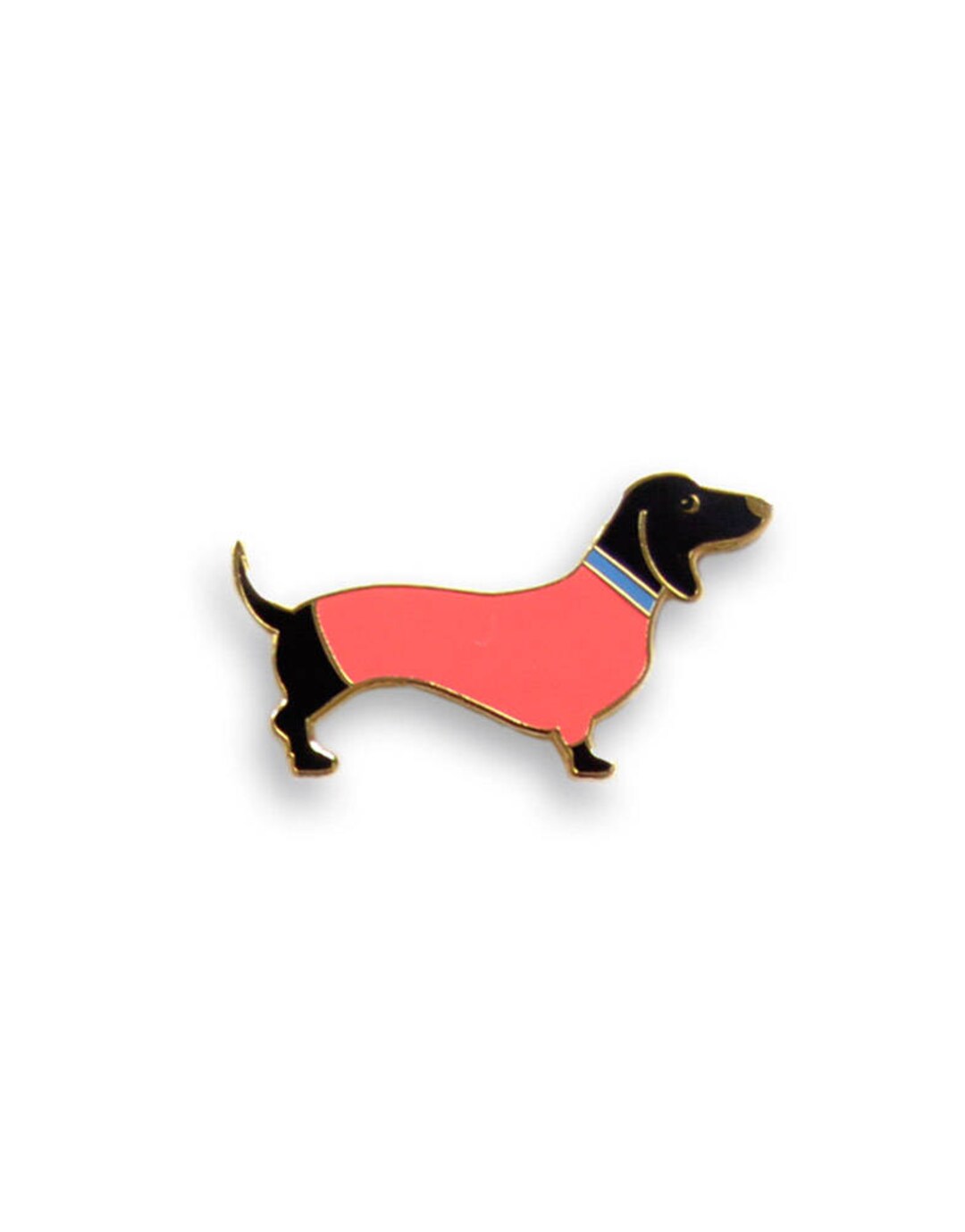 Dachshund Enamel-pin // Red // Sausage Dog Pin - Etsy