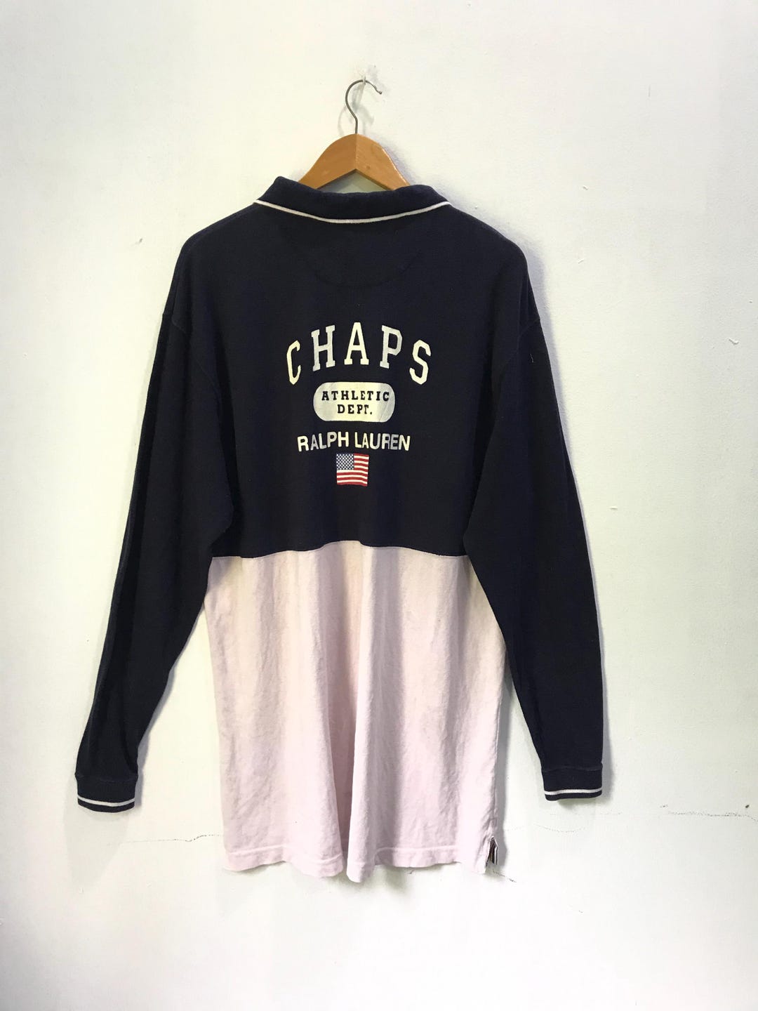 Vintage Chaps Ralph Lauren Polos Long Sleeve/chaps Big Logo/ralph Lauren Clothing/polos Ralph ...