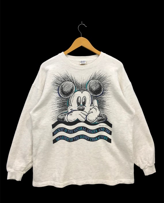 Vintage Mickey Mouse Albert Einstein Parody Pullover … - Gem