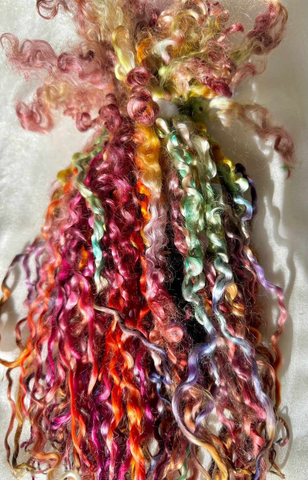 Gorgeous, Silky Wensleydale Locks, Varied Colors Long Curls, Pristine ...