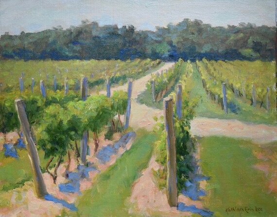 Hamptons Landscape Original Oil Painting - Etsy