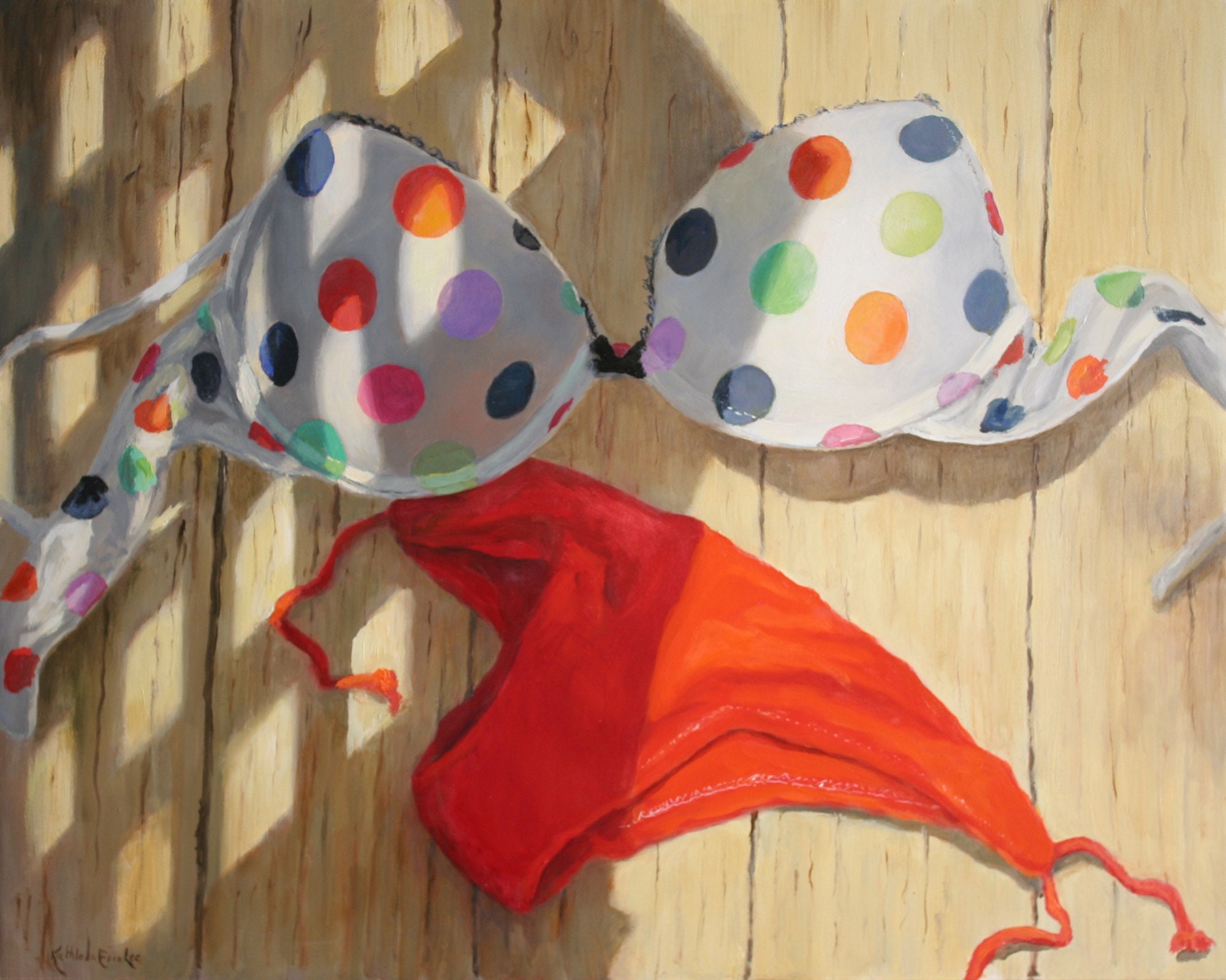 Still Life, Bathing Suit, Original Oil Painting by Kathleen Lee - Etsy