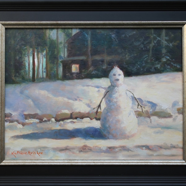 Snowman Painting - Etsy