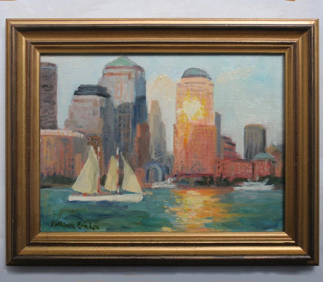 NYC Hudson River Oil Painting - Etsy