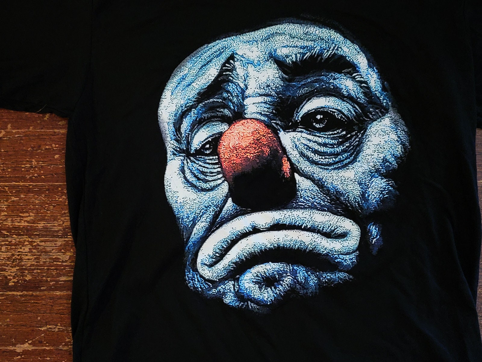 Sad Tired Clown II Full Color Puff Hyrbid Screen Printed - Etsy