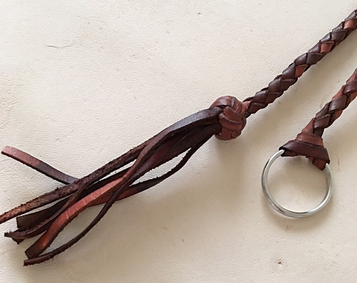 Adjustable Braided Leather Lanyard - Etsy