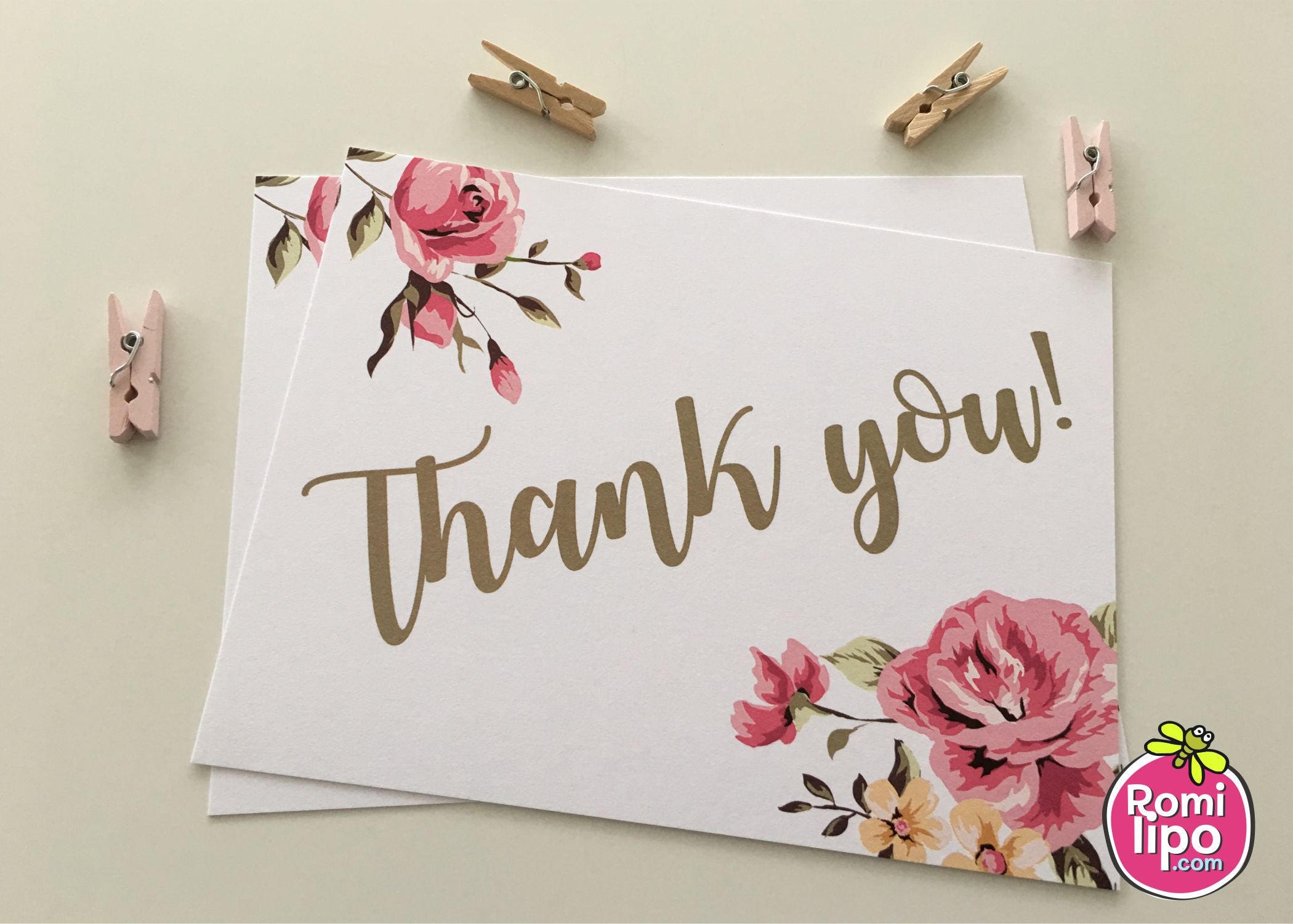 Thank You Cards Set of 10 Note Cards With Envelopes | Etsy