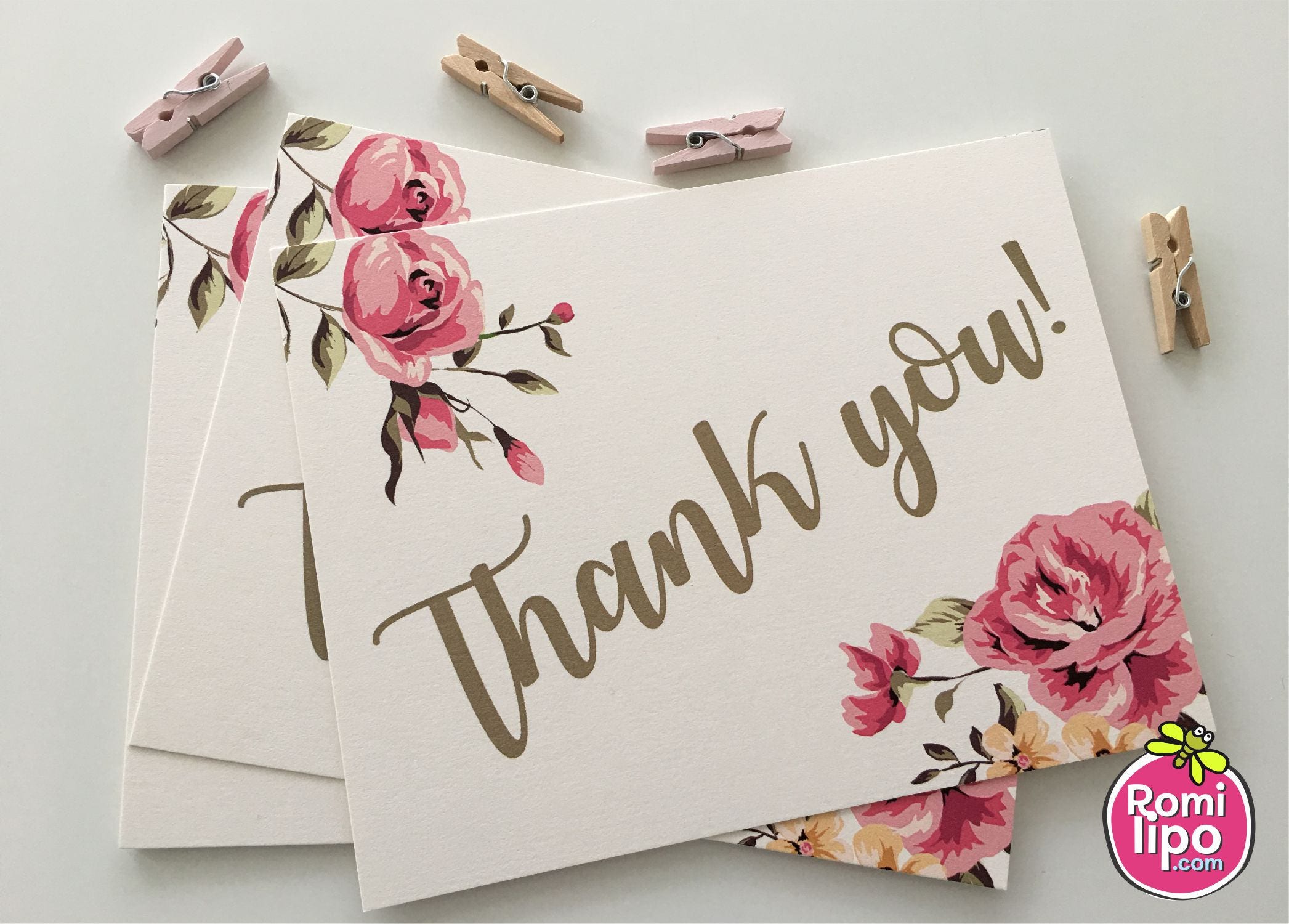 Thank You Cards Set of 10 Note Cards With Envelopes | Etsy