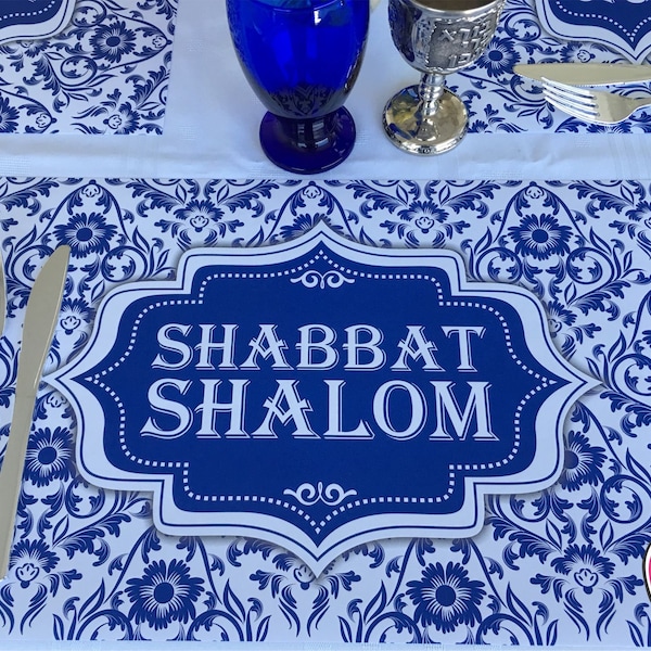 Shabbat Tablecloth - Etsy