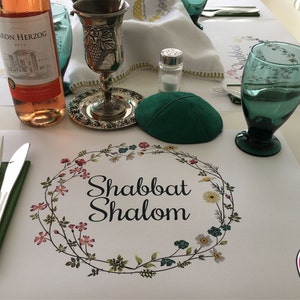 Shabbat , Set of 12 11 X 17 Placemats, Shabbat, Shabat Shalom ...