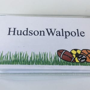 Set of 24 Personalized Calling Cards, Sports, Personalized, Stationary ...