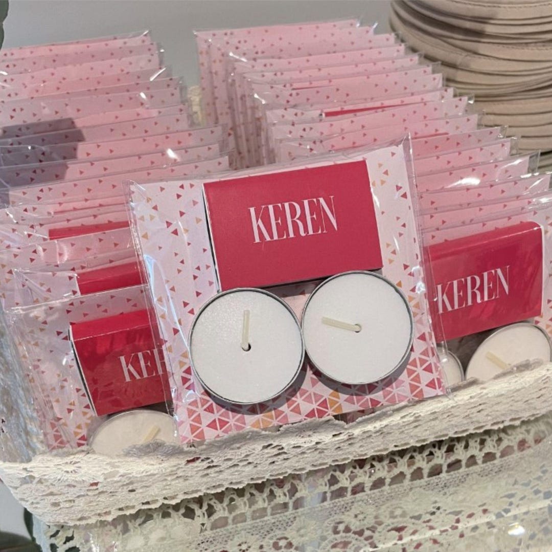 10 Shabbat Kits , Bat Mitzvah Give Away, Challah Bake Souvenir, Shabbat ...