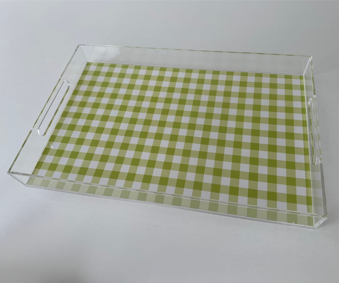 Acrylic Tray W/exchangeable Insert, 11 X 17, Serving Tray, Lucite Tray ...