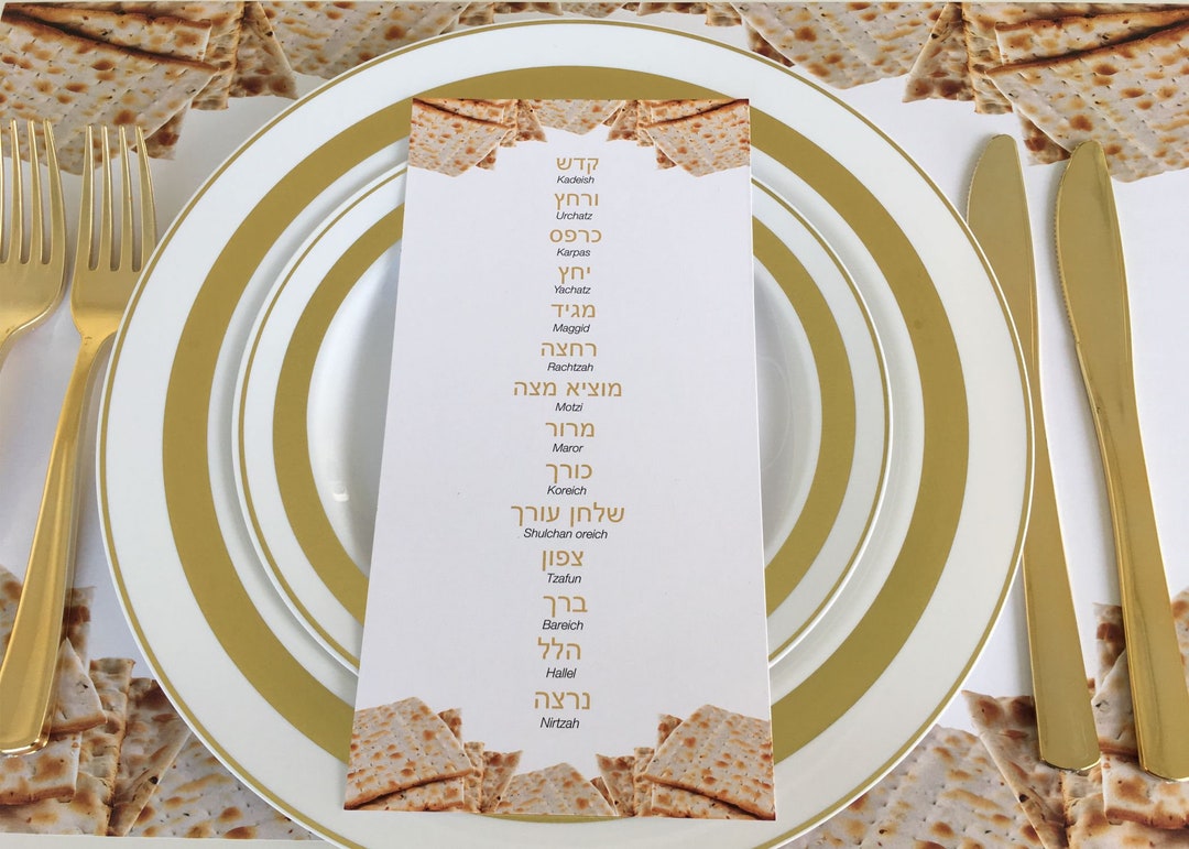 Passover Table Set for 12 Ppl , Placemats, Ten Plagues Coasters, Order ...