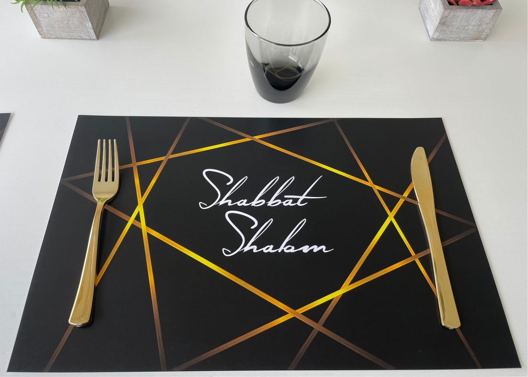 Shabbat , Set of 12 11 X 17 Placemats, Shabbat, Shabat Shalom ...