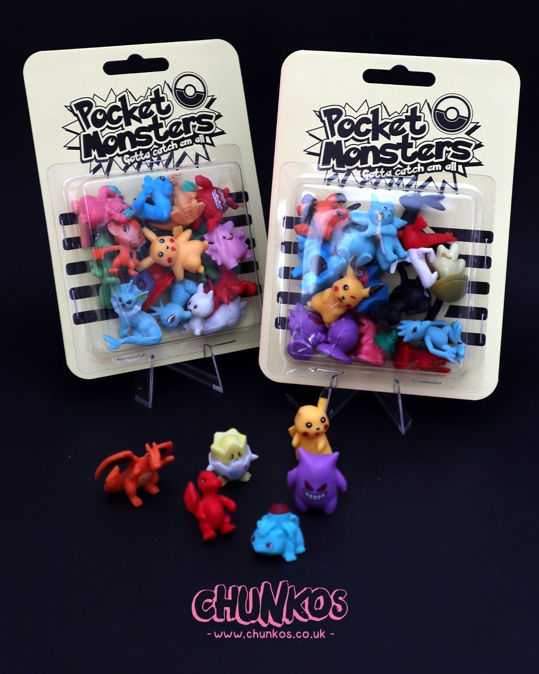 Pocket Monsters Pokémon Mini Figures - Collectible Toys - in Custom ...