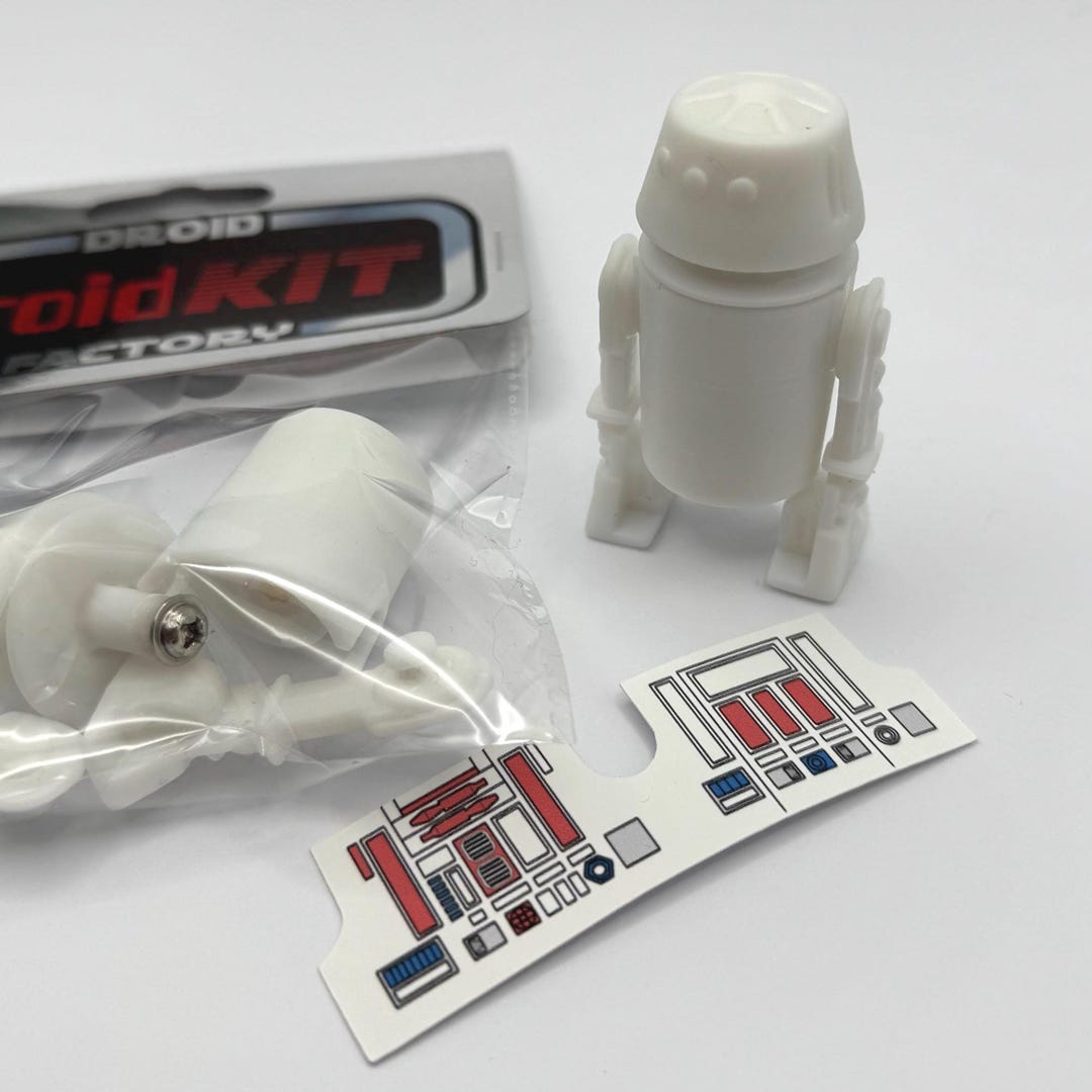 Star Wars Custom Droid Kit – 3D Printed Figure & Sticker - R5-D4 Kenner ...