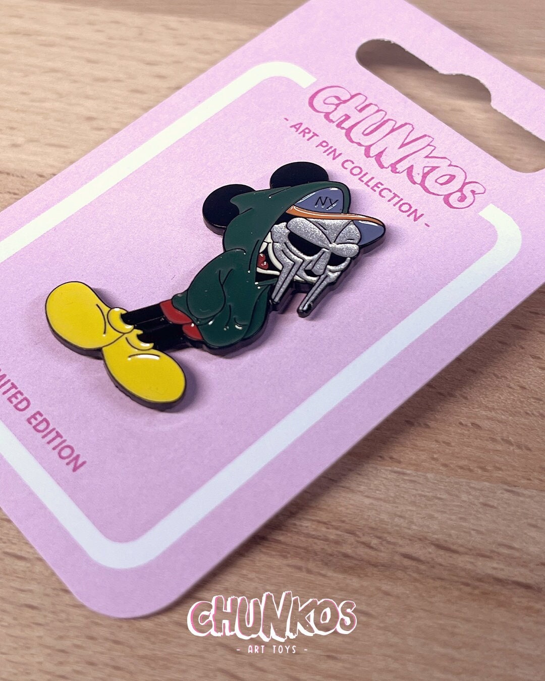 MM Doom Limited Edition Art Pin Badge - Mickey X MF Doom - Made by ...