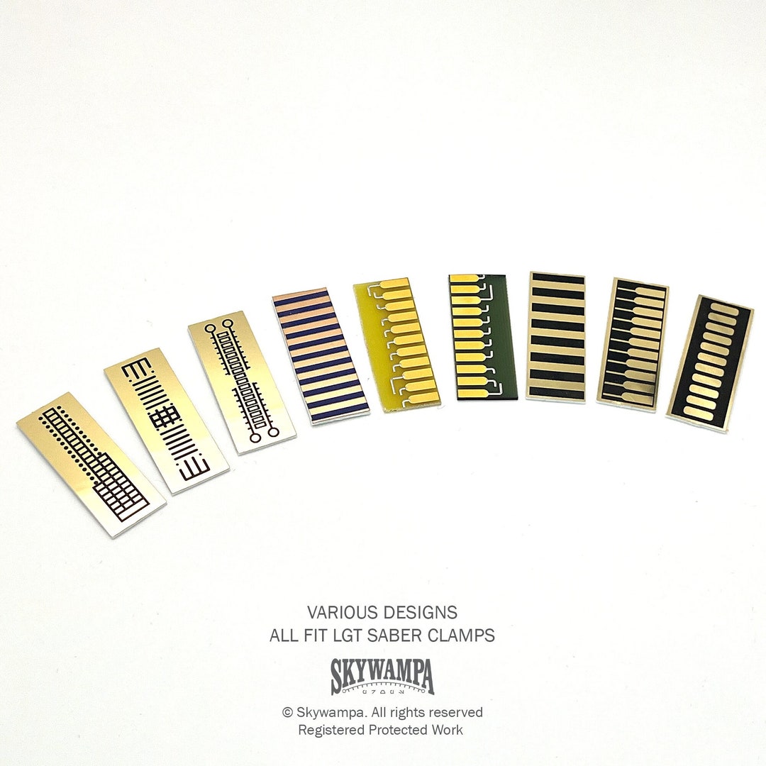 LGT SIZED - Lightsaber Activation Clamp Card - Various Designs - Fits ...