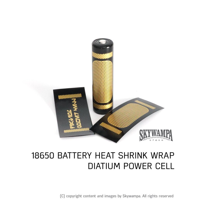 Diatium Power Cell Battery Wrap Heat Shrink Fits 18650 | Etsy