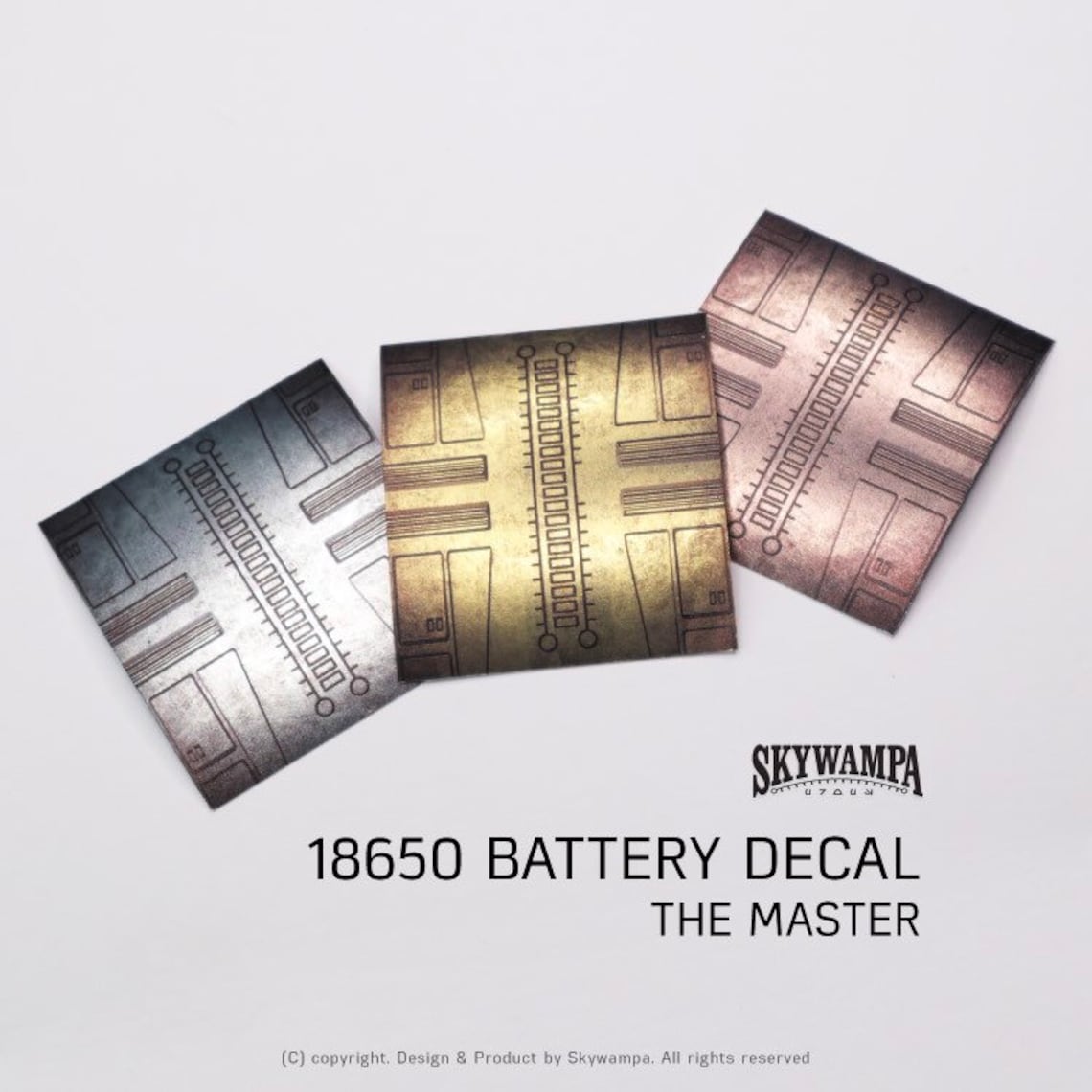 18650 Battery Wrap Decal Sticker the Master Made to Fit - Etsy