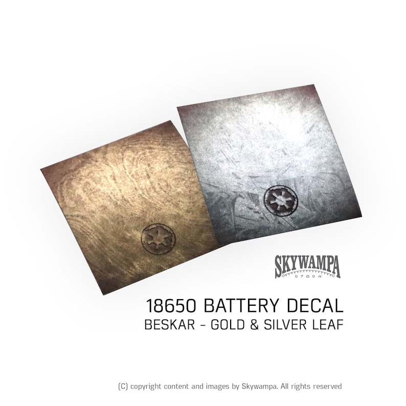 18650 Battery Decal Sticker Made to Wrap Lithium Ion Battery Lightsaber ...
