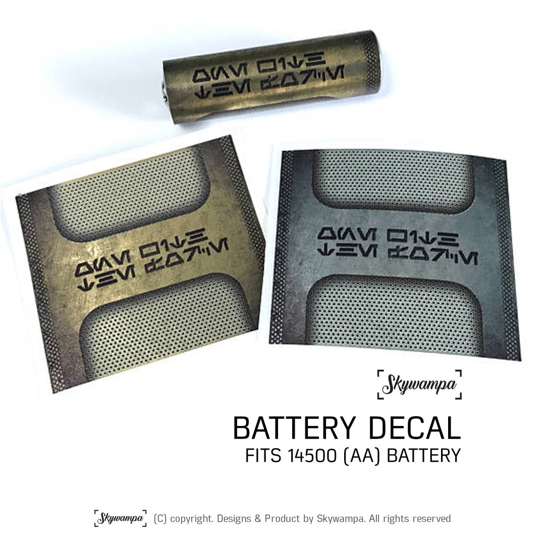 Battery Wrap Decal/sticker Mesh Design Chrome Silver or Gold Made to ...