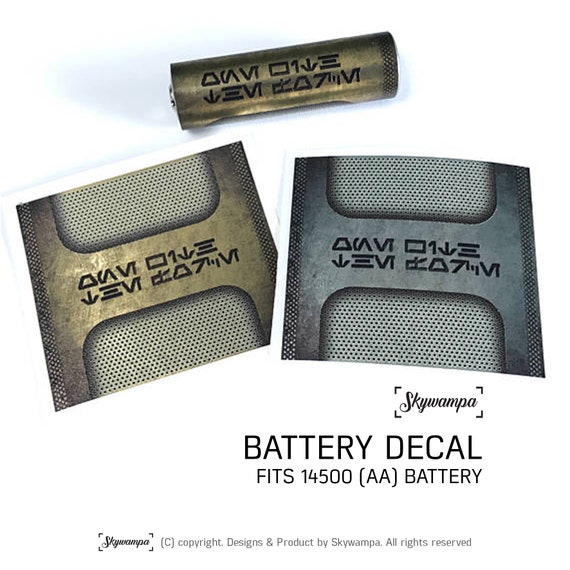 Battery Wrap Decal/sticker Mesh Design Chrome Silver or | Etsy